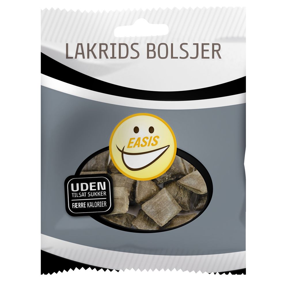 Lakrisdrops med 50% færre kalorier - uten tilsatt sukker